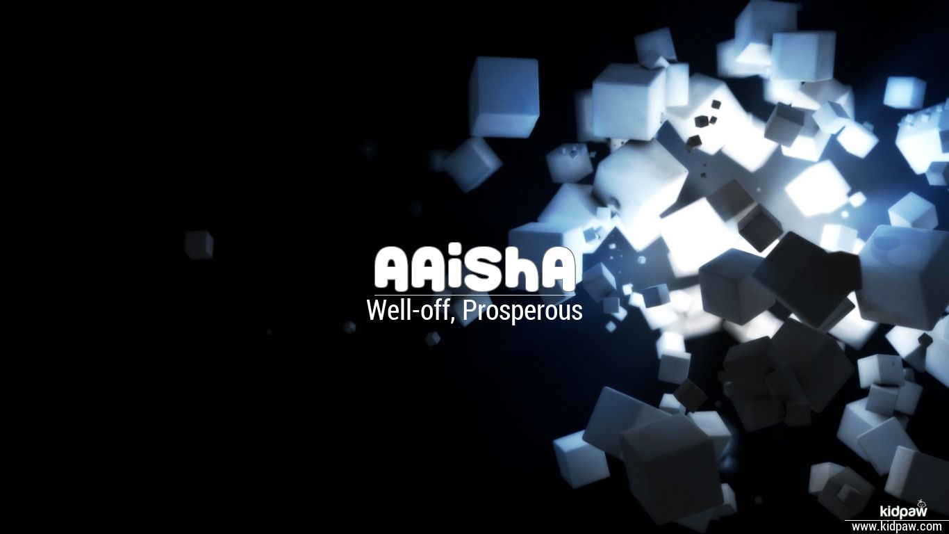 Aaisha 3D Name Wallpaper for Mobile, Write عائشة Name on Photo Online
