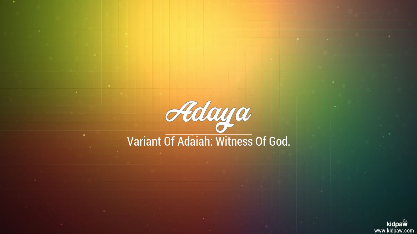 Adaya 3D Name Wallpaper for Mobile, Write Name on Photo Online
