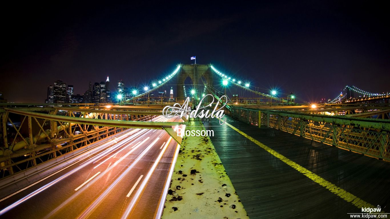 Adsila 3D Name Wallpaper for Mobile, Write Name on Photo Online