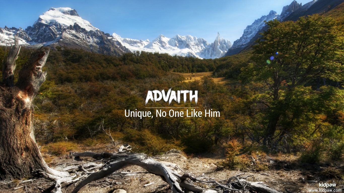 Advaith 3D Name Wallpaper for Mobile, Write अद्वैत Name on Photo Online