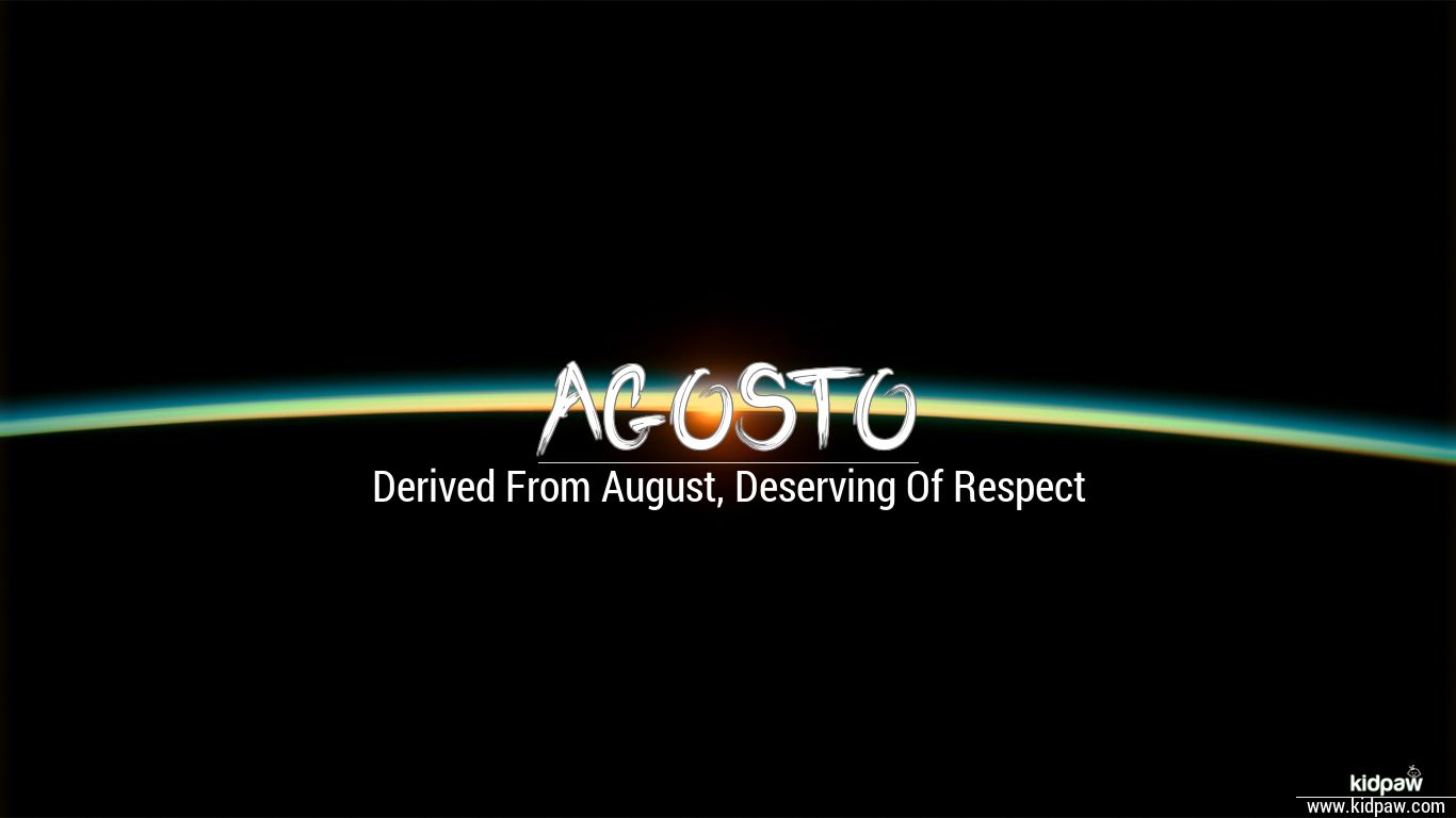 Agosto 3D Name Wallpaper for Mobile, Write Name on Photo Online