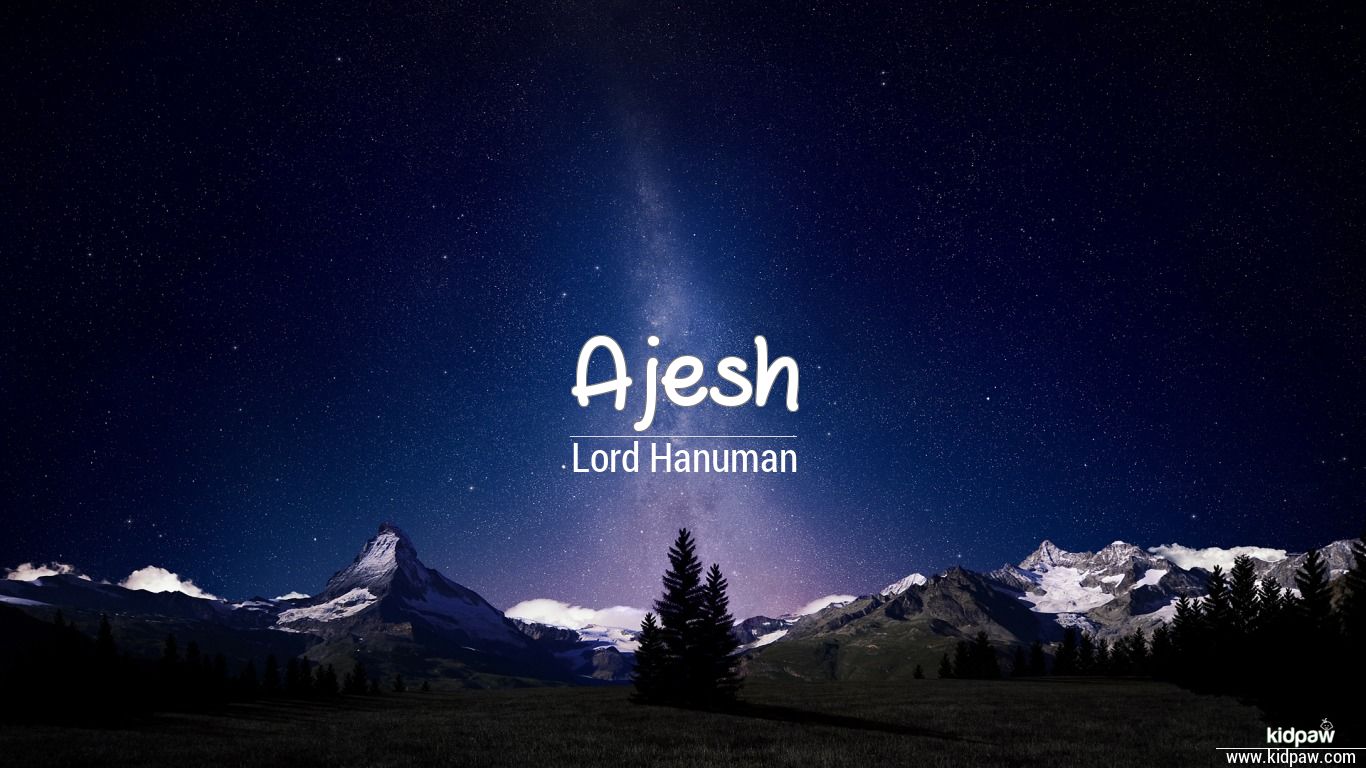 Ajesh 3D Name Wallpaper for Mobile, Write अजेश Name on Photo Online