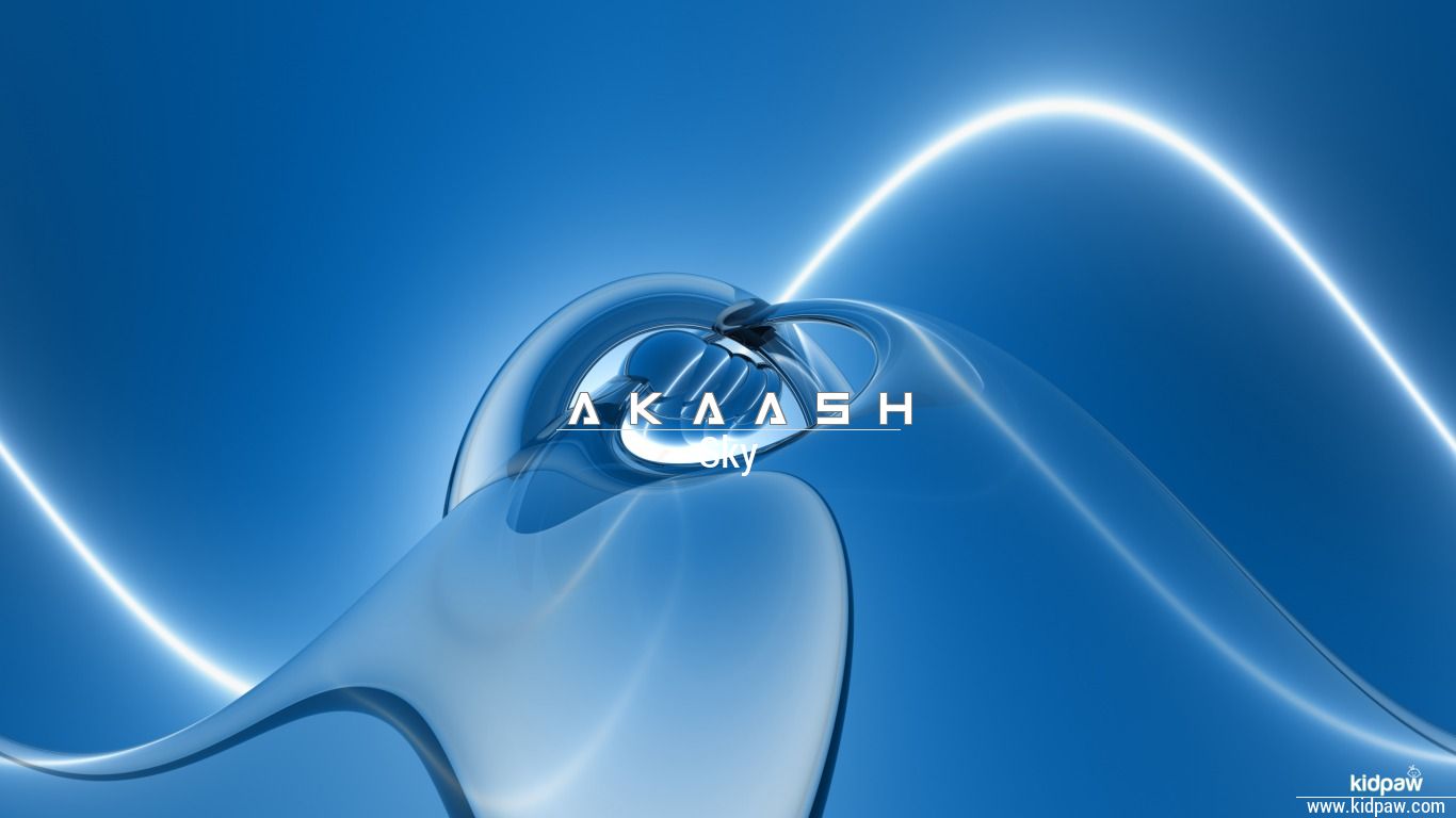 Akaash 3D Name Wallpaper for Mobile, Write आकाश Name on Photo Online