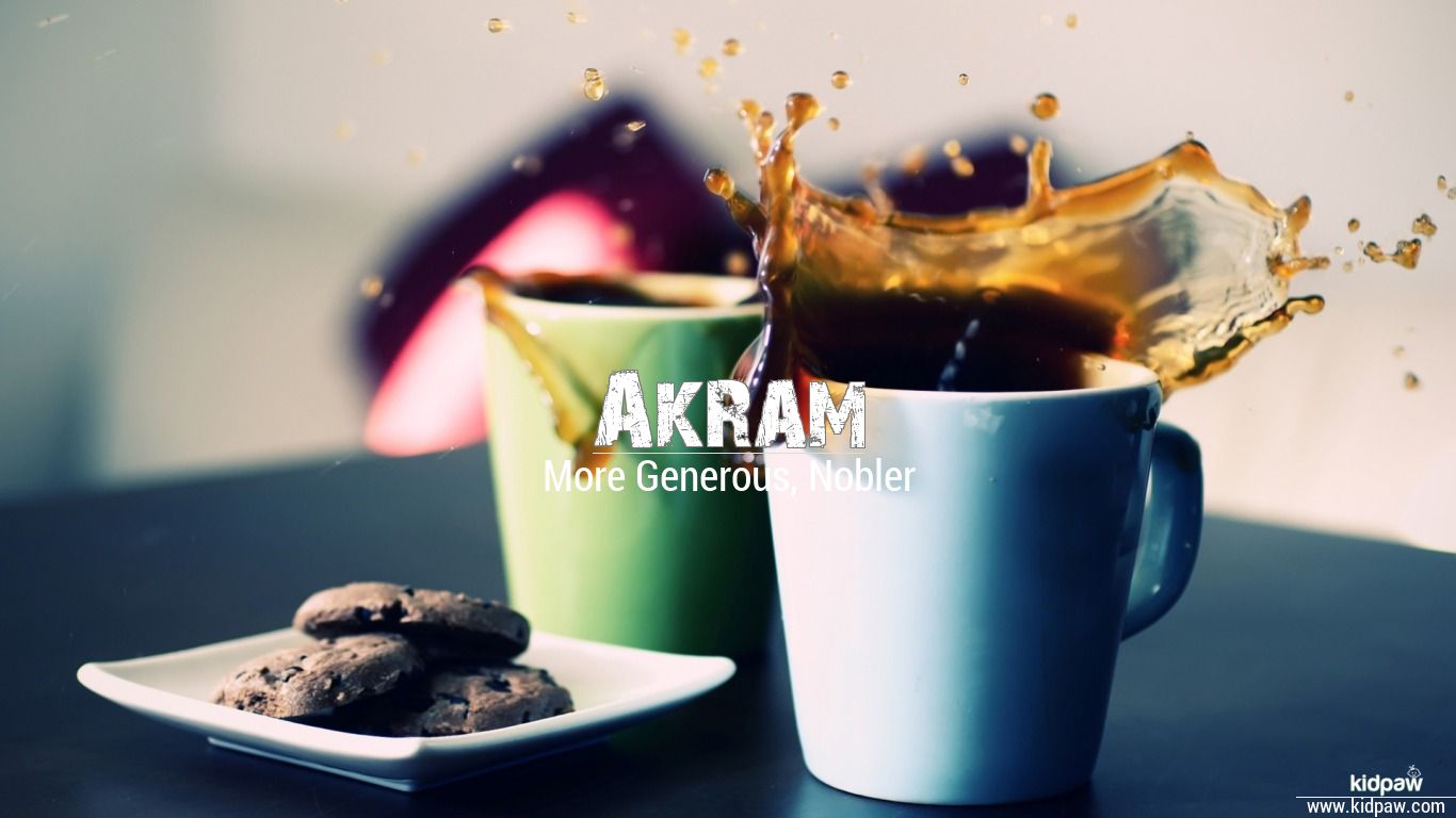 Akram 3D Name Wallpaper for Mobile, Write اکرم Name on Photo Online
