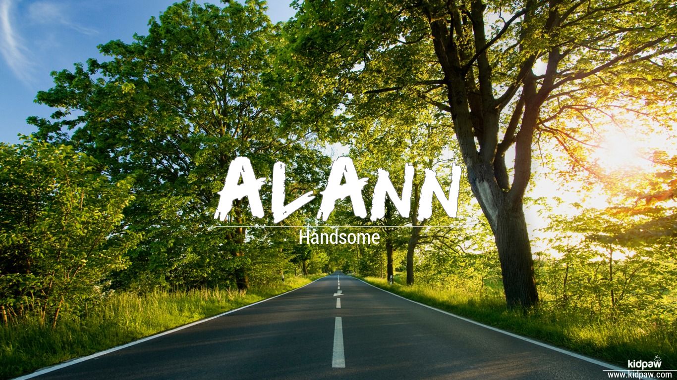 Alann 3D Name Wallpaper for Mobile, Write Name on Photo Online