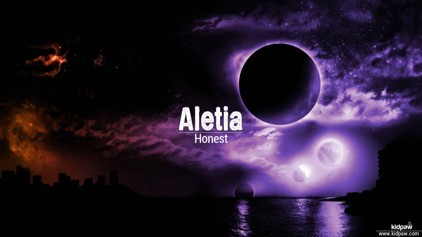 Aletia 3D Name Wallpaper for Mobile, Write Name on Photo Online