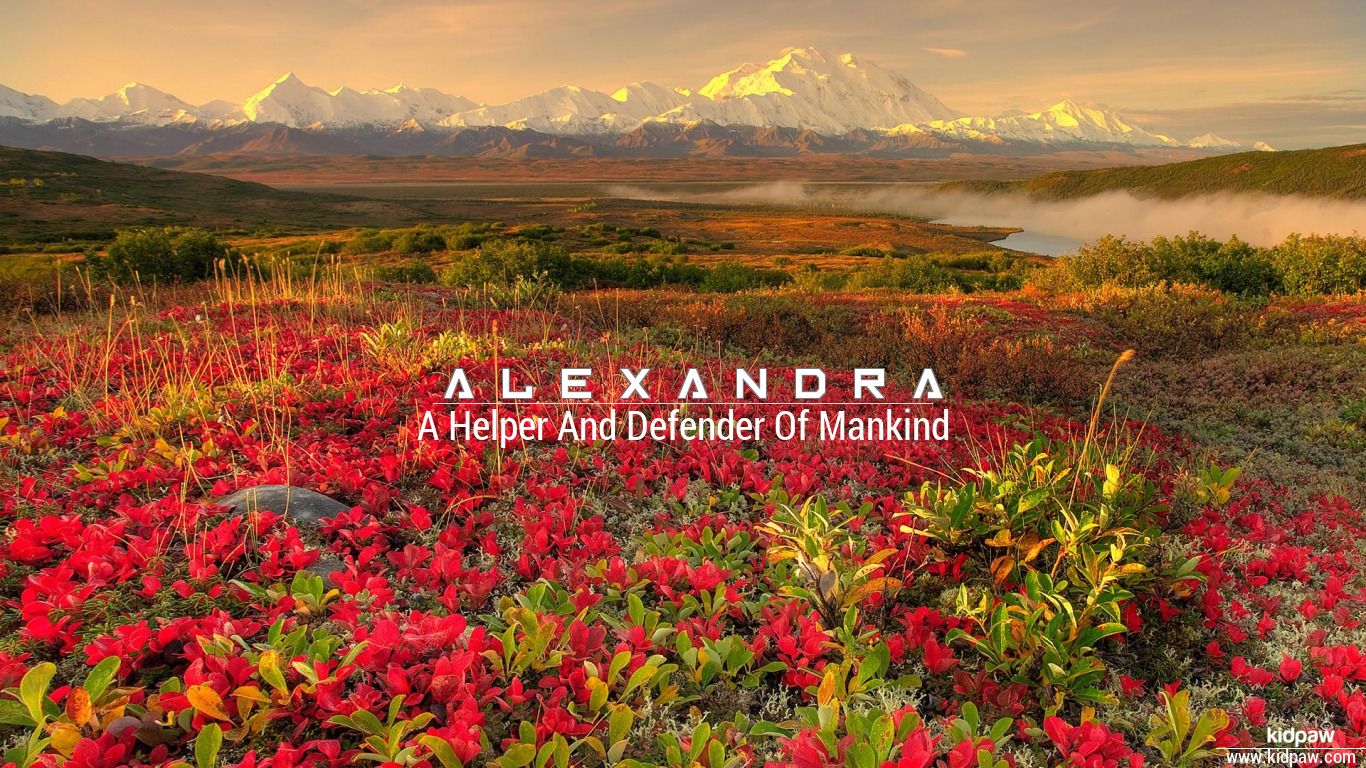 Alexandra 3D Name Wallpaper for Mobile, Write Name on Photo Online