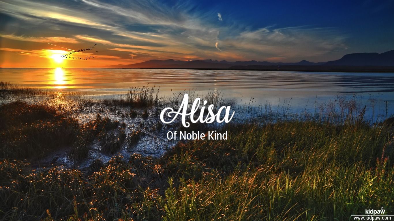 Alisa 3D Name Wallpaper for Mobile, Write Name on Photo Online