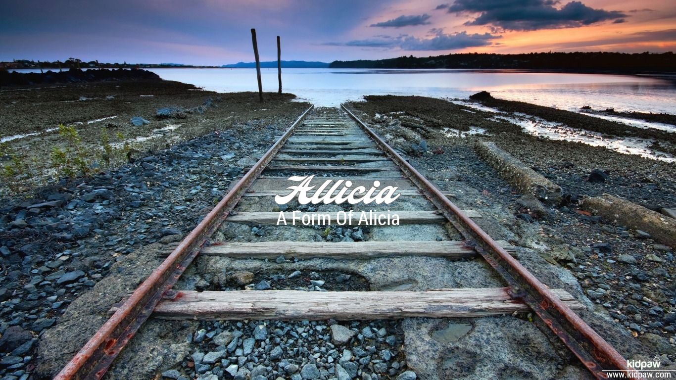 Allicia 3D Name Wallpaper for Mobile, Write Name on Photo Online