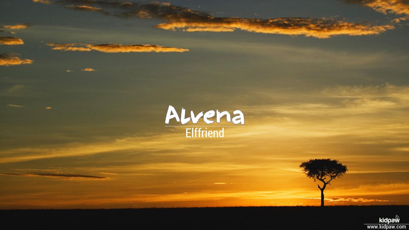 Alvena 3D Name Wallpaper for Mobile, Write Name on Photo Online