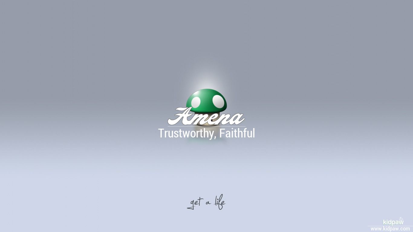 Amena 3D Name Wallpaper for Mobile, Write امینہ Name on Photo Online