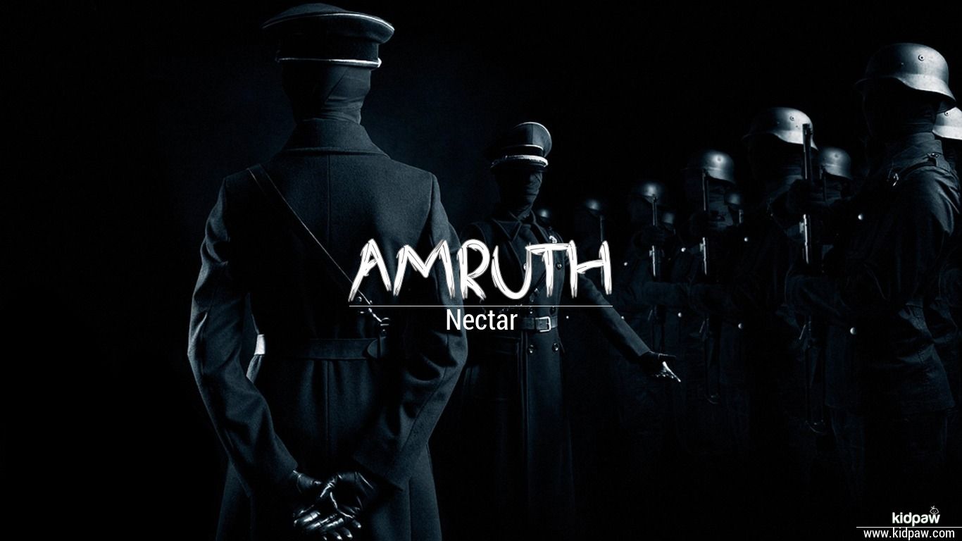 Amruth 3D Name Wallpaper for Mobile, Write अमृत Name on Photo Online