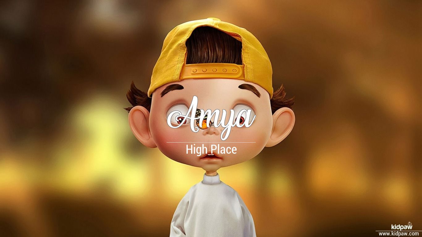 Amya 3D Name Wallpaper for Mobile, Write Name on Photo Online