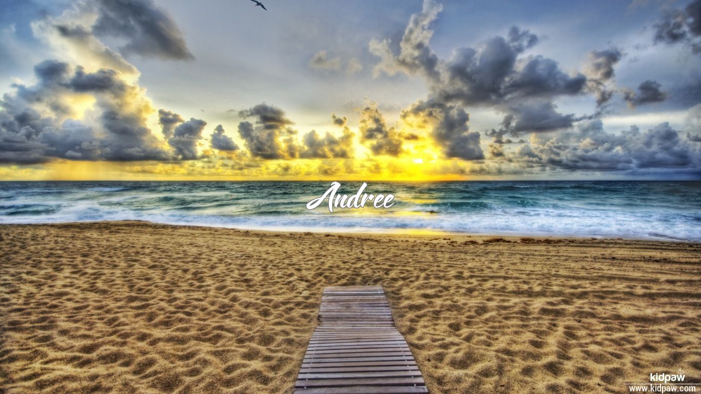 Andree 3D Name Wallpaper for Mobile, Write Name on Photo Online