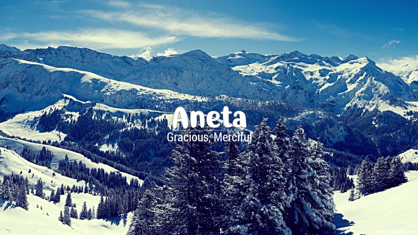 Aneta 3D Name Wallpaper for Mobile, Write Name on Photo Online