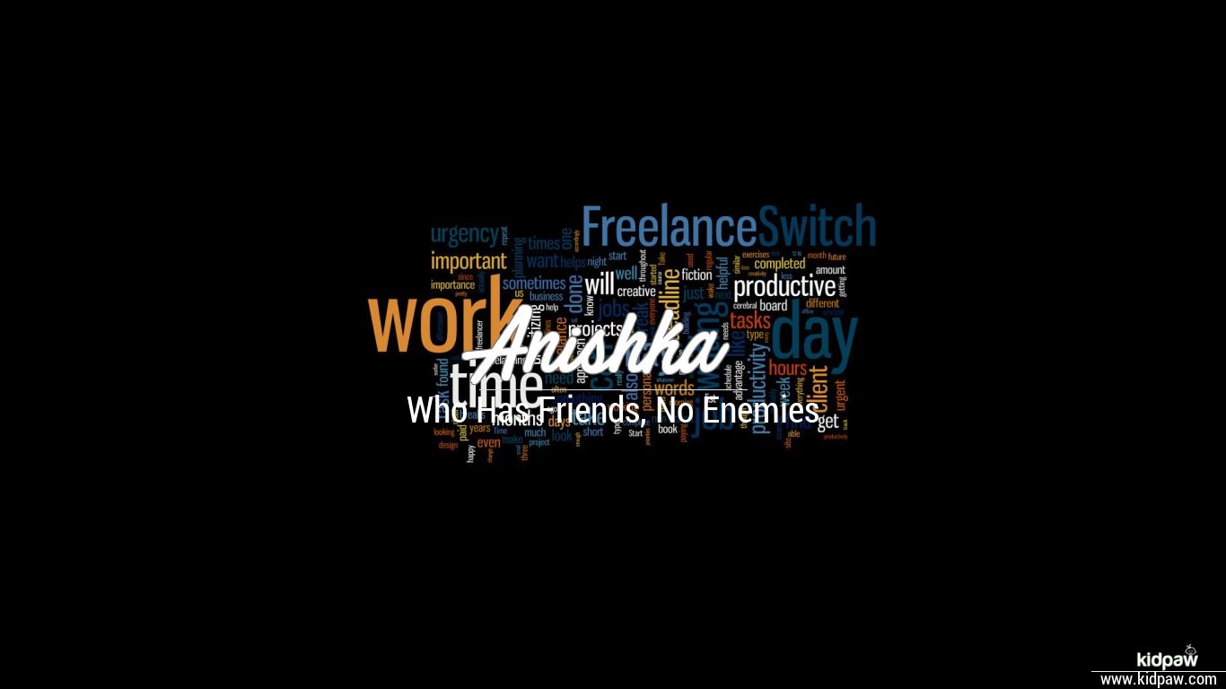 Anishka 3D Name Wallpaper for Mobile, Write अनिश्का Name on Photo Online