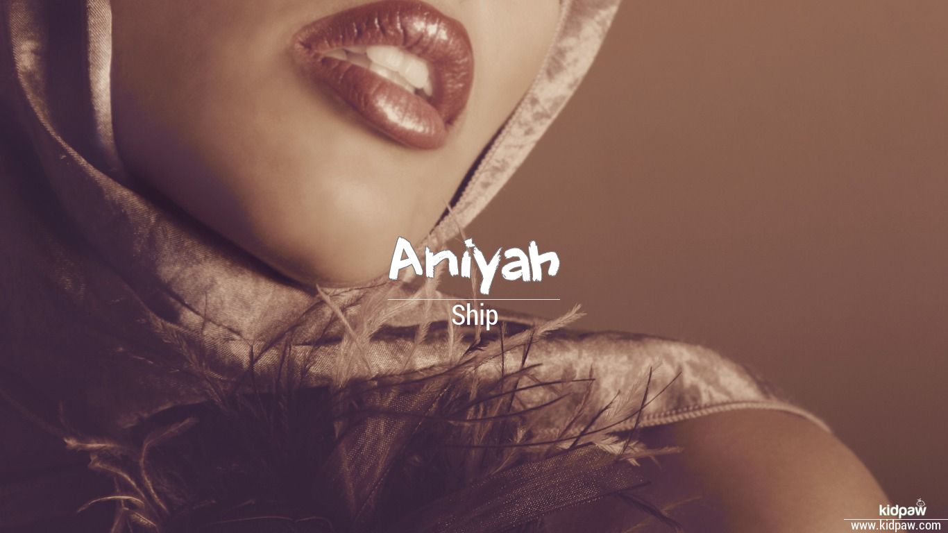 Aniyah 3D Name Wallpaper for Mobile, Write Name on Photo Online
