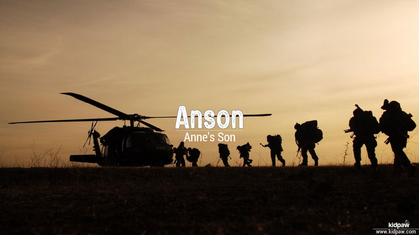 Anson 3D Name Wallpaper for Mobile, Write Name on Photo Online