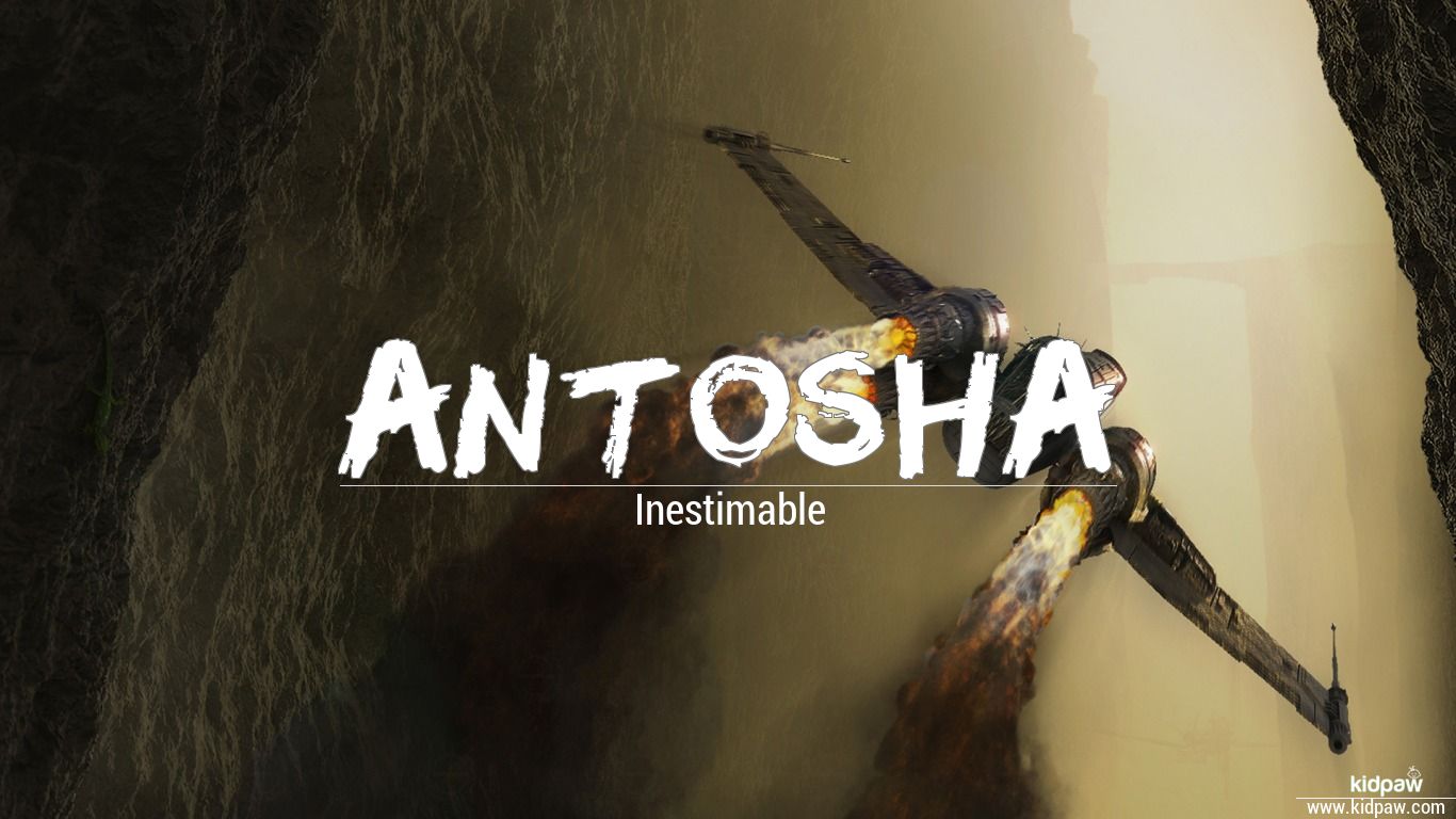 Antosha 3D Name Wallpaper for Mobile, Write अंतोषा Name on Photo Online