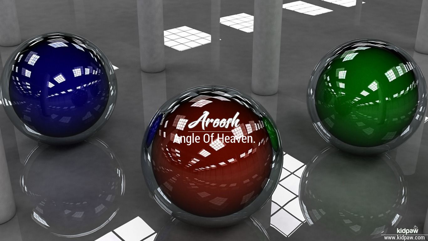 Aroosh 3D Name Wallpaper for Mobile, Write Name on Photo Online