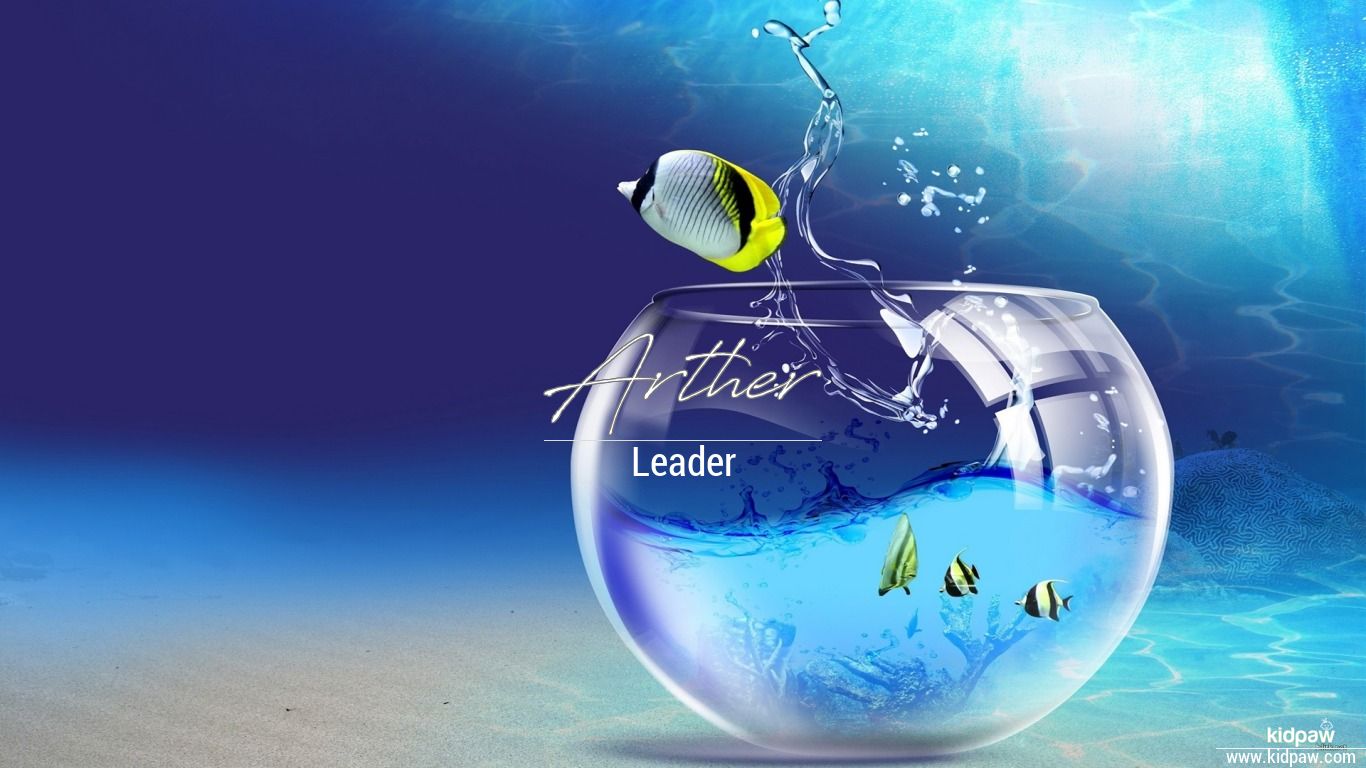 Arther 3D Name Wallpaper for Mobile, Write Name on Photo Online