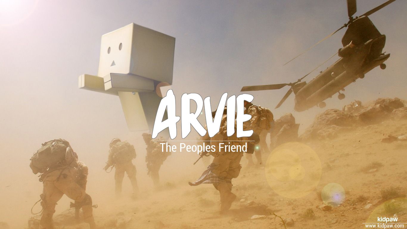 Arvie 3D Name Wallpaper for Mobile, Write Name on Photo Online