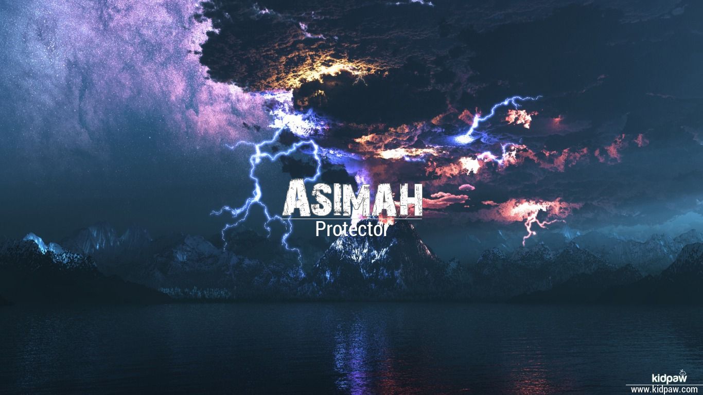 Asimah 3D Name Wallpaper for Mobile, Write اسمہ Name on Photo Online