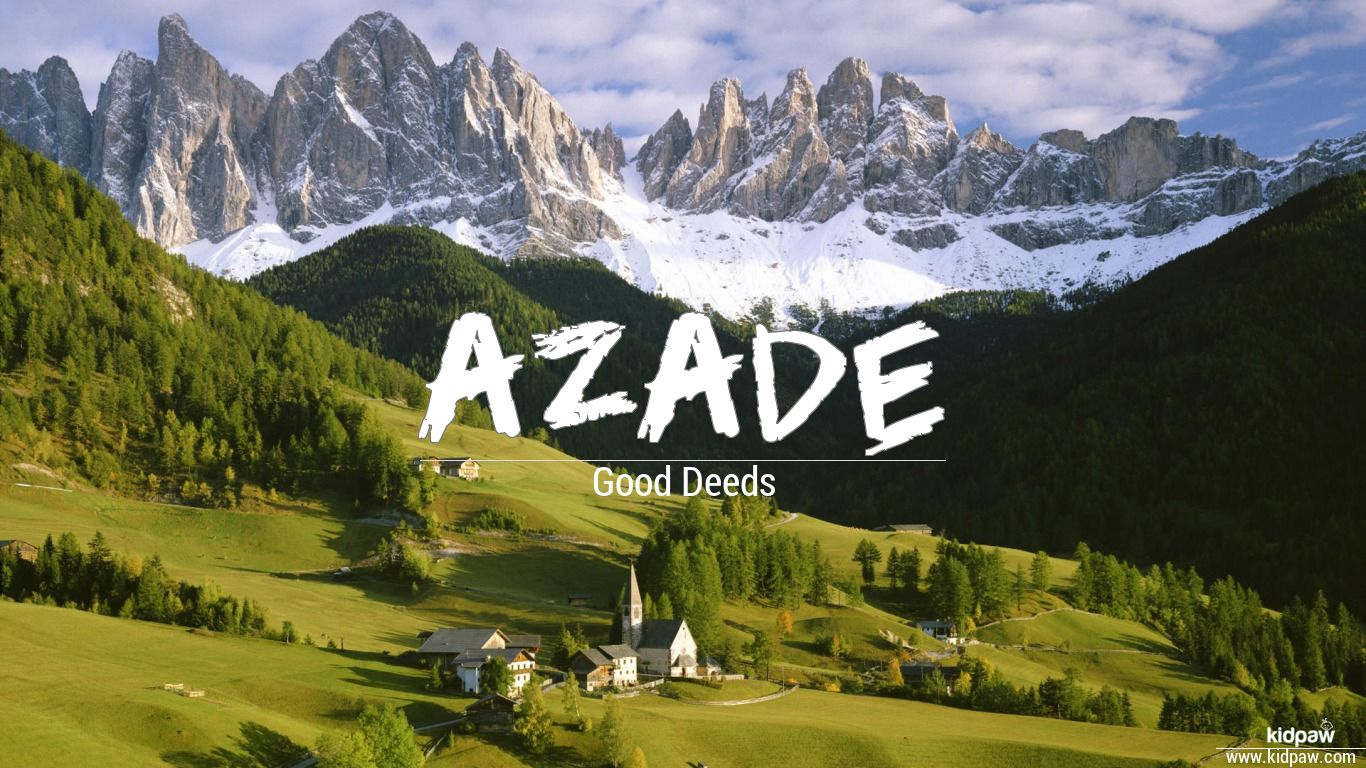 Azade 3D Name Wallpaper for Mobile, Write Name on Photo Online