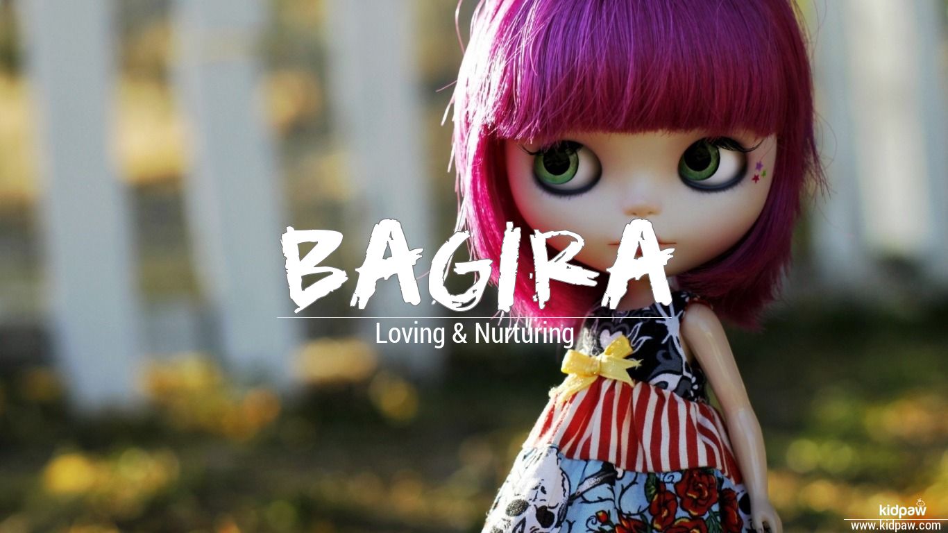 Bagira 3D Name Wallpaper for Mobile, Write बगीरा Name on Photo Online