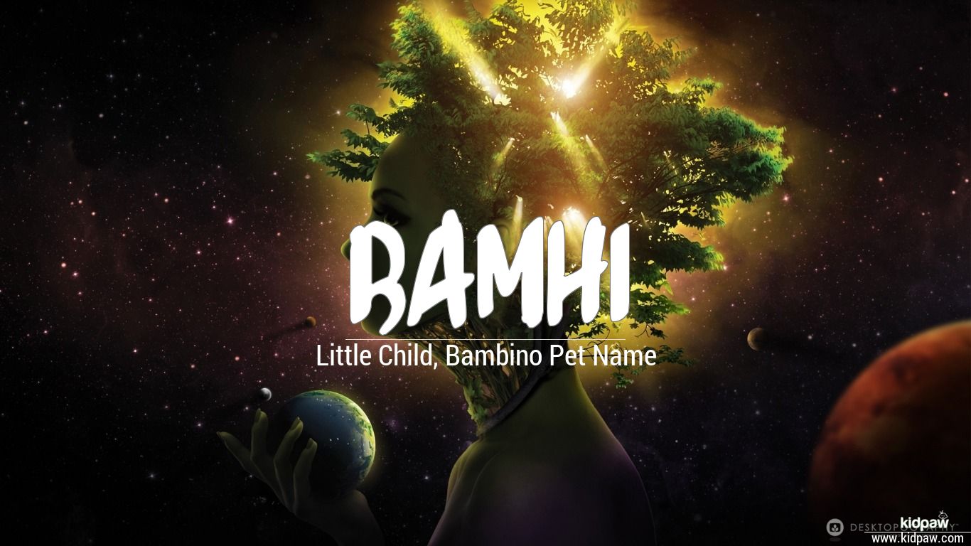 Bamhi 3D Name Wallpaper for Mobile, Write Name on Photo Online