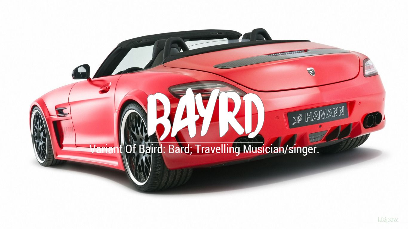 Bayrd 3D Name Wallpaper for Mobile, Write Name on Photo Online