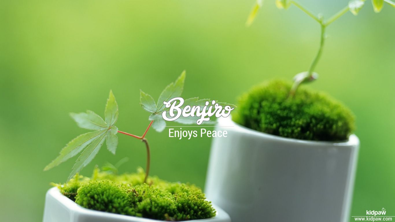 Benjiro 3D Name Wallpaper for Mobile, Write Name on Photo Online