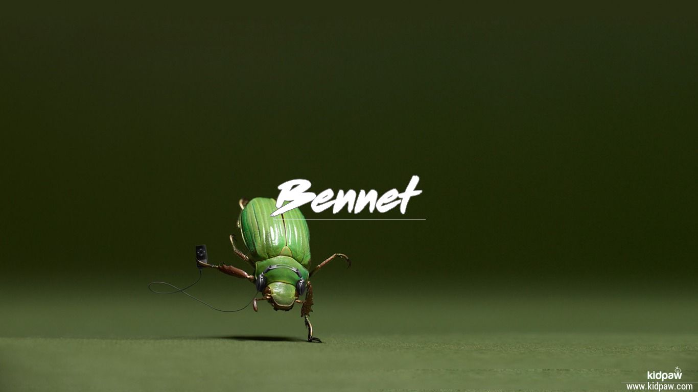 Bennet 3D Name Wallpaper for Mobile, Write Name on Photo Online