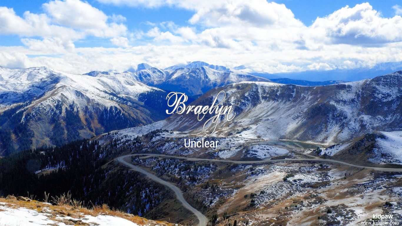 Braelyn 3D Name Wallpaper for Mobile, Write Name on Photo Online