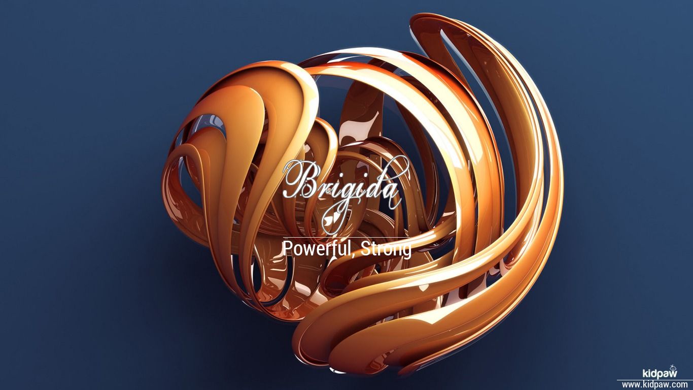 Brigida 3D Name Wallpaper for Mobile, Write Name on Photo Online