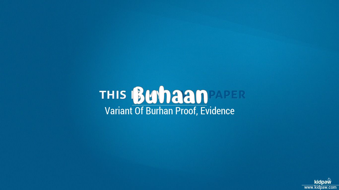 Buhaan 3D Name Wallpaper for Mobile, Write Name on Photo Online