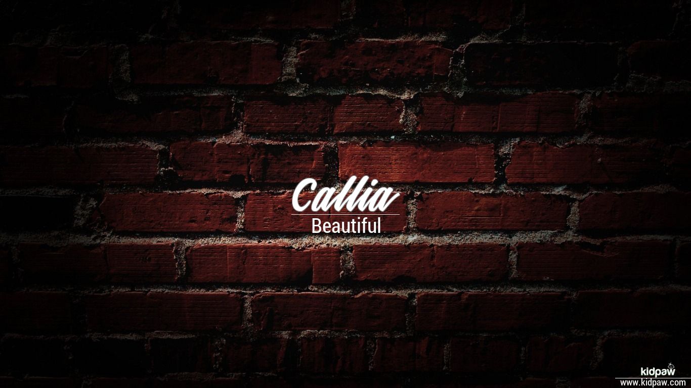 Callia 3D Name Wallpaper for Mobile, Write Name on Photo Online