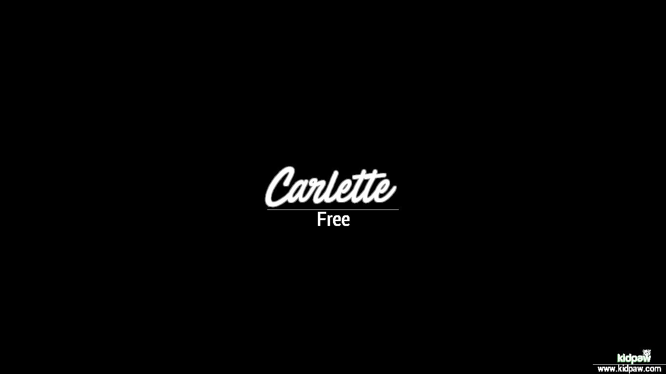 Carlette 3D Name Wallpaper for Mobile, Write Name on Photo Online