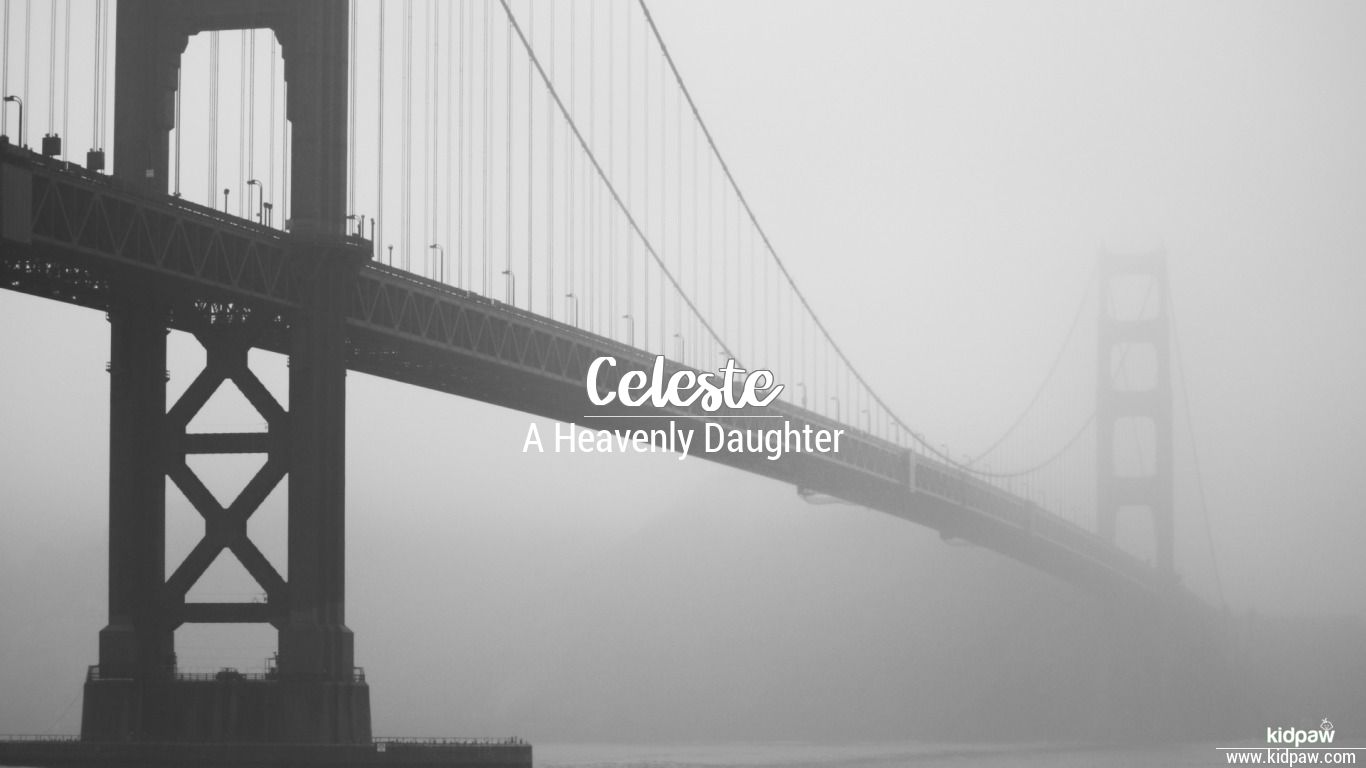 Celeste 3D Name Wallpaper for Mobile, Write Name on Photo Online