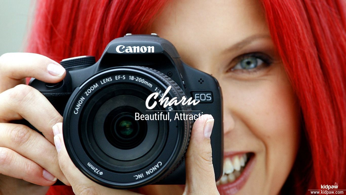 Charu 3D Name Wallpaper for Mobile, Write चारु Name on Photo Online