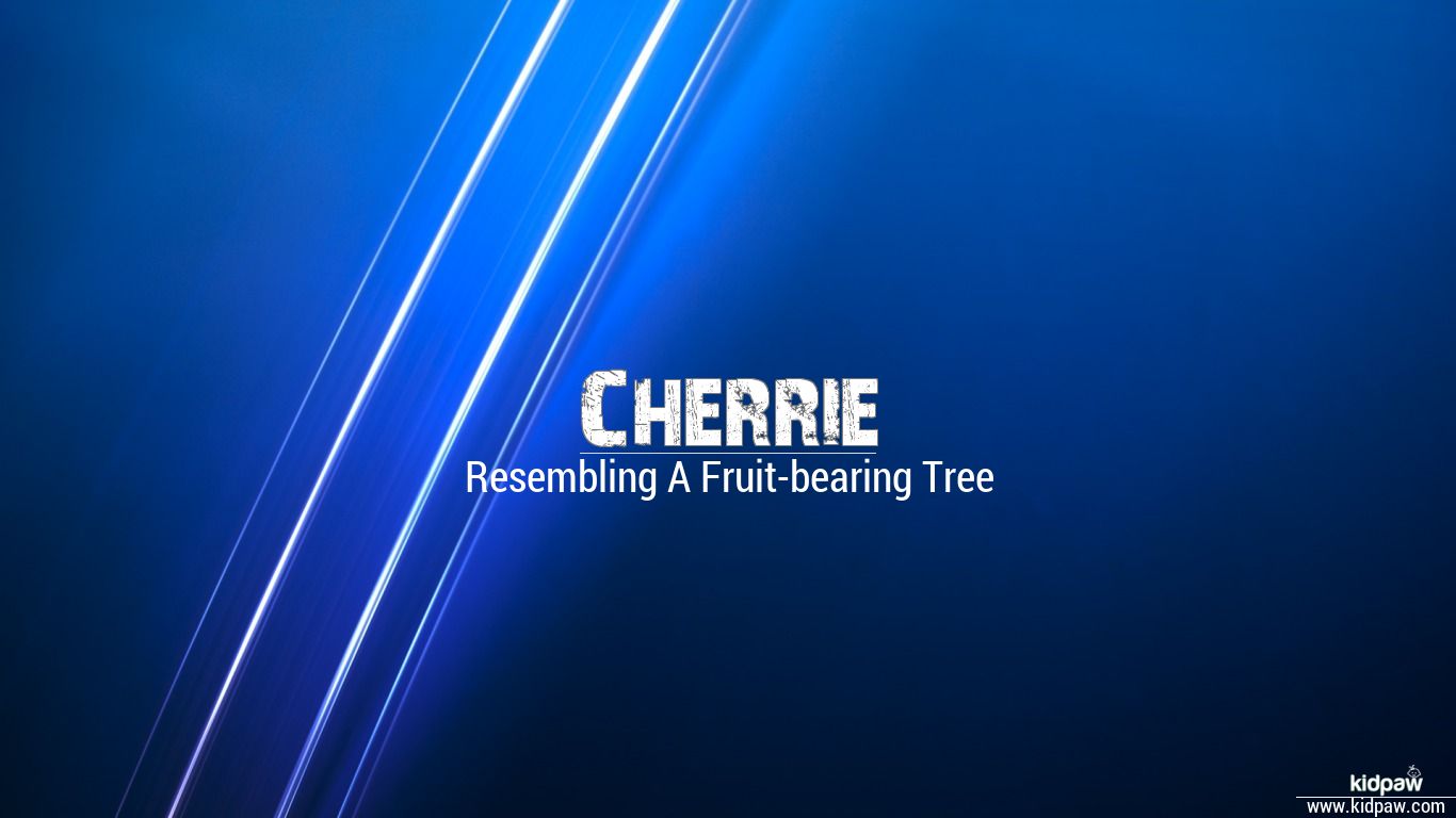 Cherrie 3D Name Wallpaper for Mobile, Write Name on Photo Online