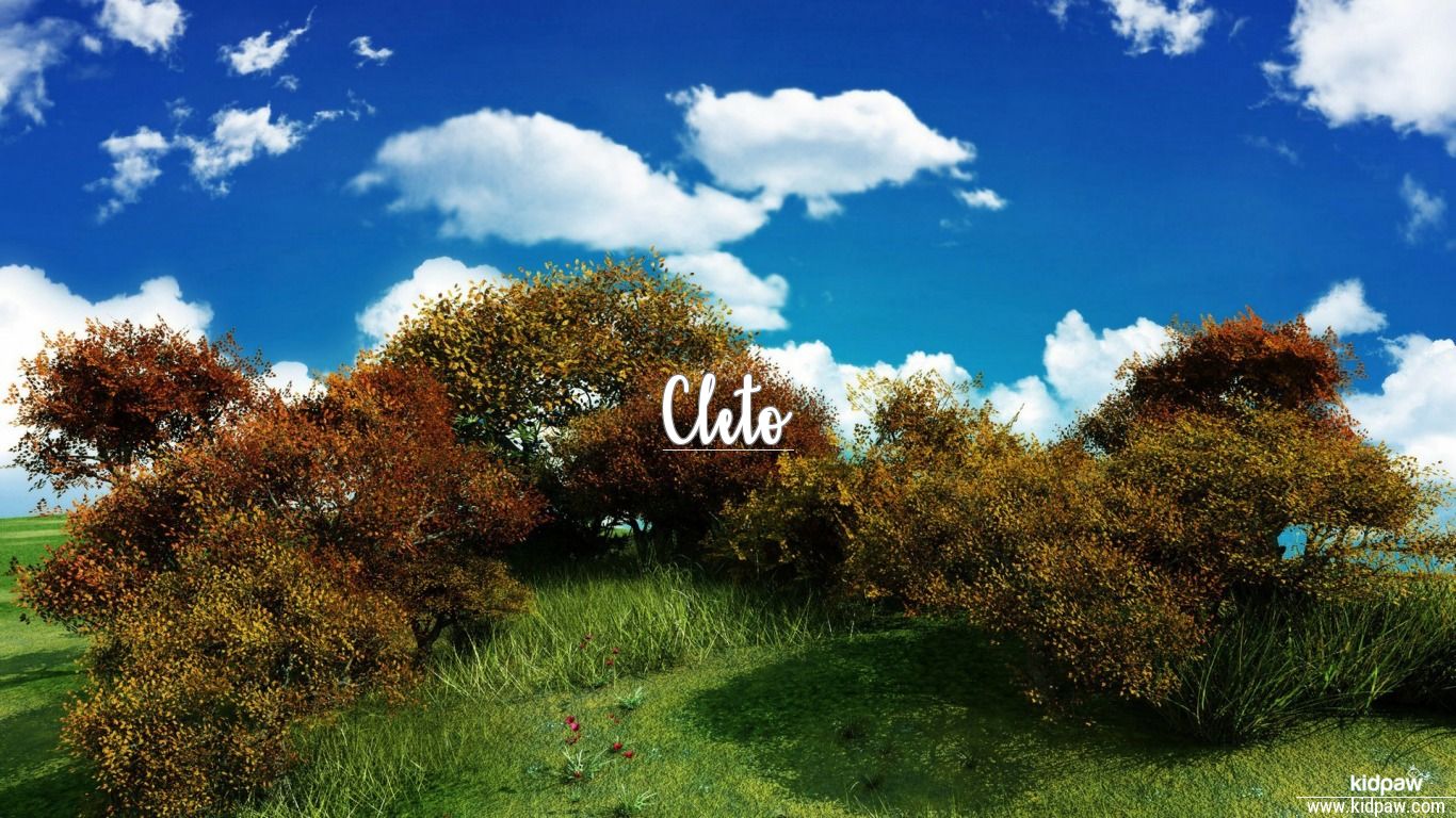 Cleto 3D Name Wallpaper for Mobile, Write Name on Photo Online