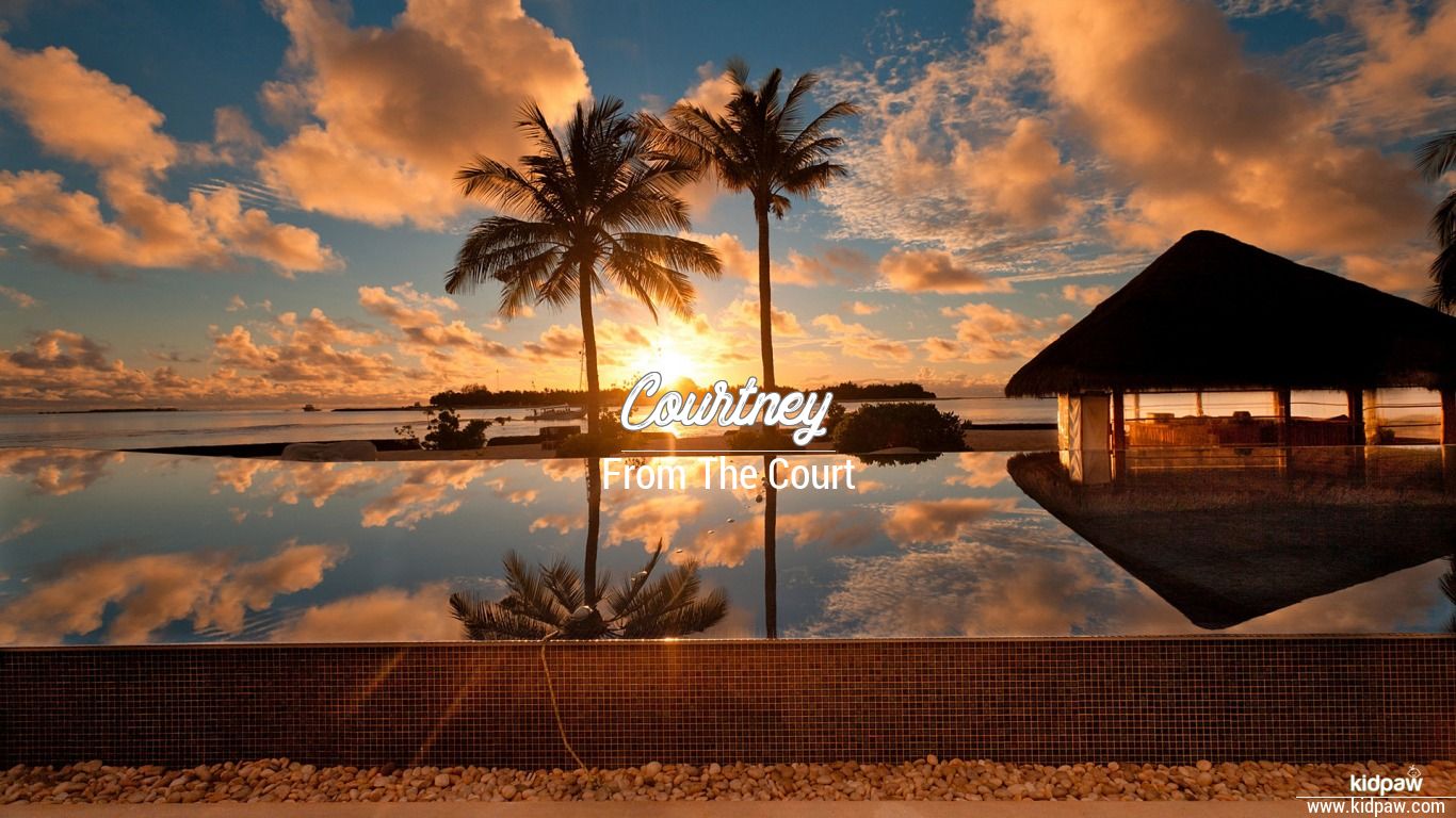 Courtney 3D Name Wallpaper for Mobile, Write Name on Photo Online