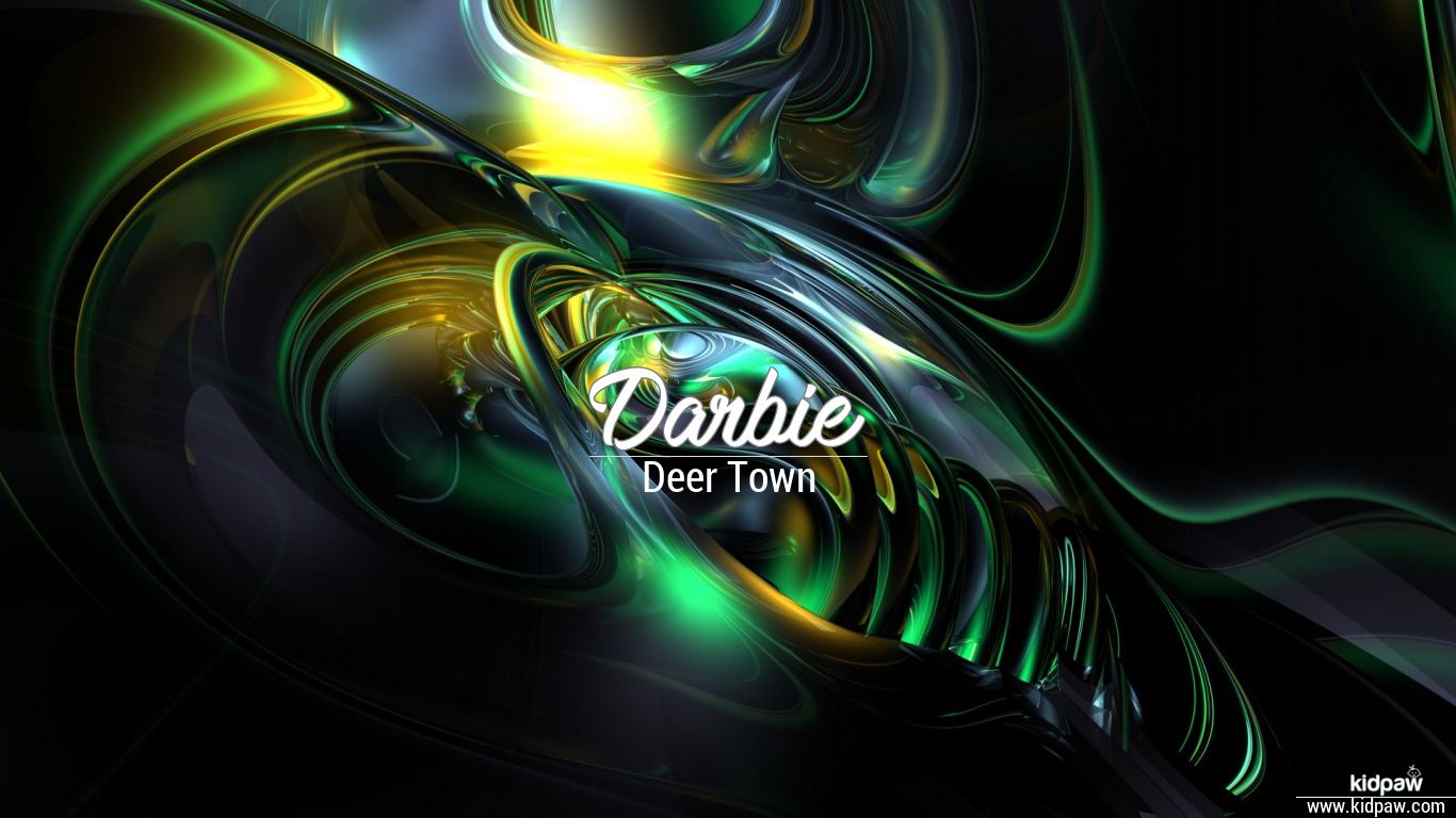 Darbie 3D Name Wallpaper for Mobile, Write Name on Photo Online