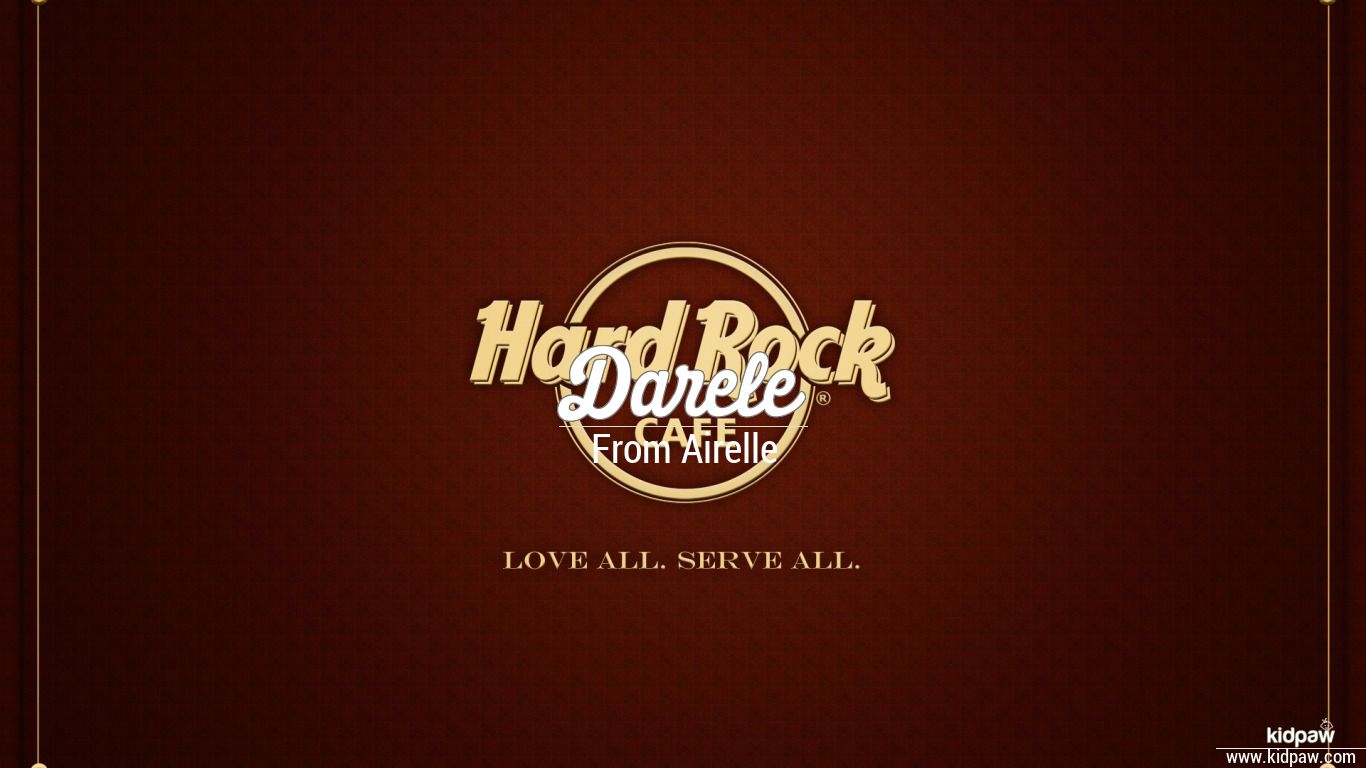 Darele 3D Name Wallpaper for Mobile, Write Name on Photo Online