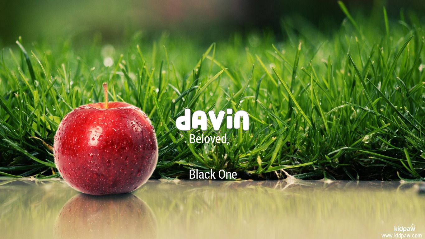 Davin 3D Name Wallpaper for Mobile, Write Name on Photo Online