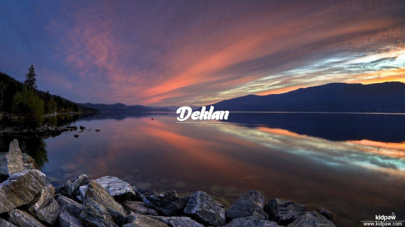 Deklan 3D Name Wallpaper for Mobile, Write Name on Photo Online