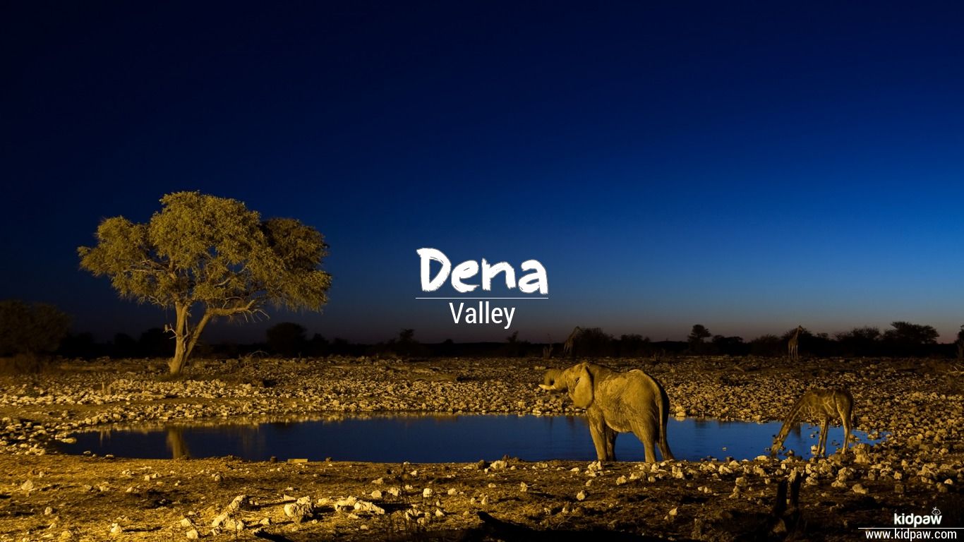 Dena 3D Name Wallpaper for Mobile, Write Name on Photo Online