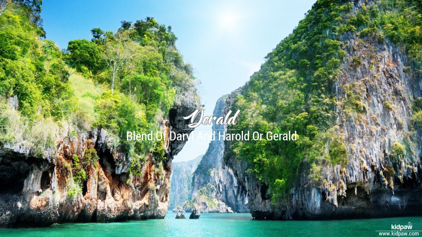 Derald 3D Name Wallpaper for Mobile, Write Name on Photo Online