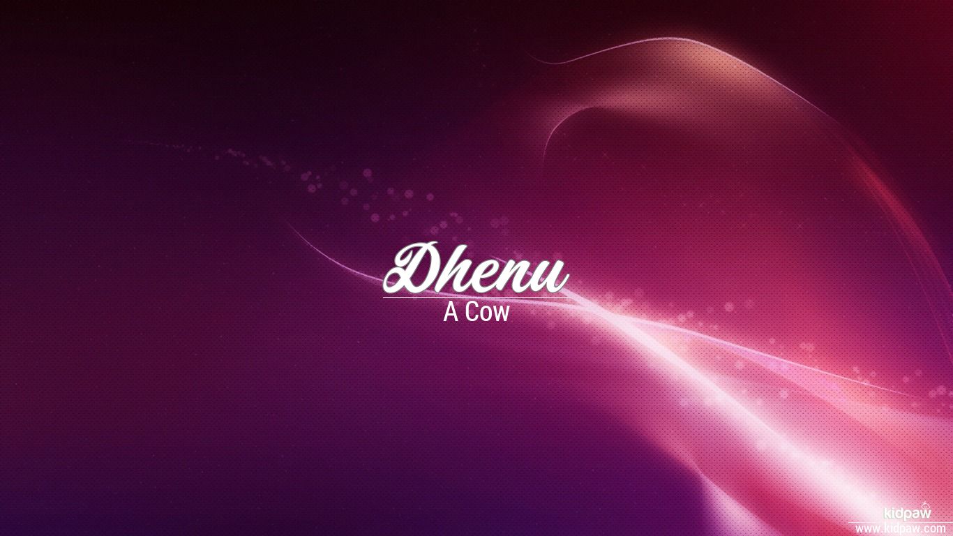 Dhenu 3D Name Wallpaper for Mobile, Write धेनु Name on Photo Online
